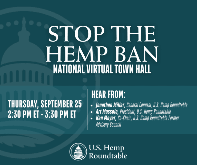 Help Stop the Hemp Ban: National Virtual Town Hall Thursday at 2:30 PM ...